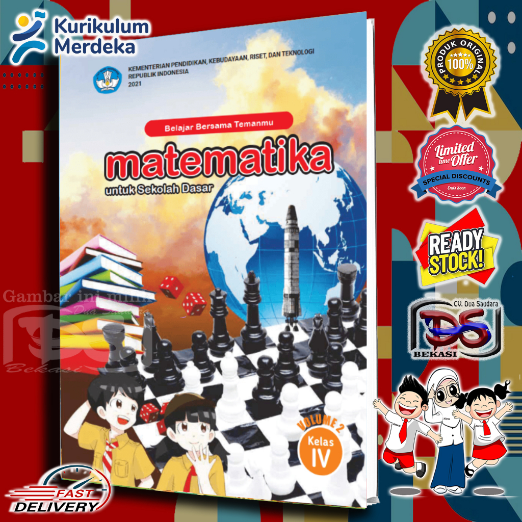 Jual K-Mer Buku Siswa MTK VOL 2 LS Kls 4 SD / MI Belajar Bersama Temanmu MATEMATIKA - Kurikulum ...