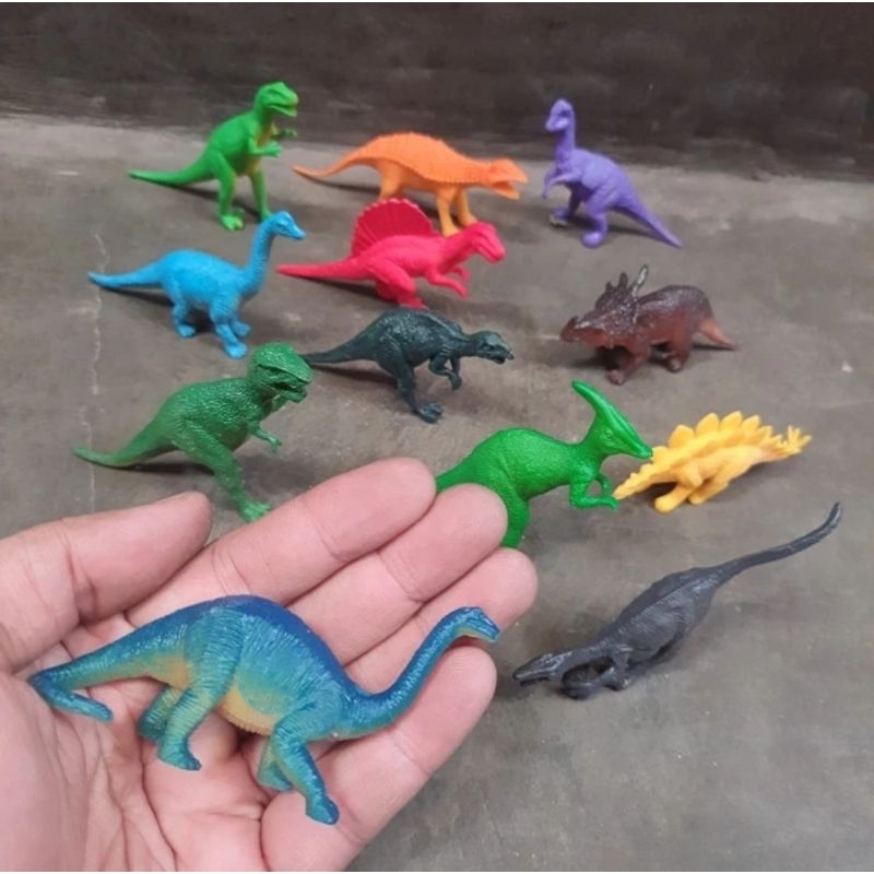Jual Mainan Miniatur Dinosaurus Kecil isi 12 pcs | Shopee Indonesia