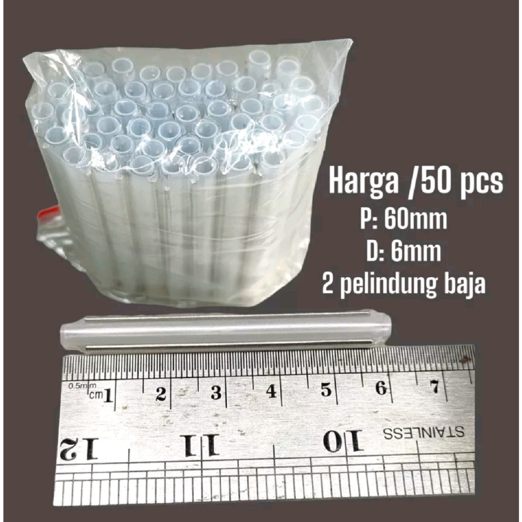 Jual Protection Sleeve Dropcore BESAR 2 Kawat Dropcore 6cm x 5mm Fiber ...