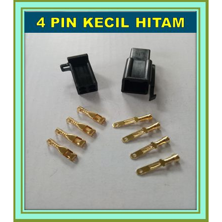 Jual SOCKET KABEL 4 PIN SKUN KECIL HITAM / SOKET KABEL 4 PIN SKUN KECIL ...