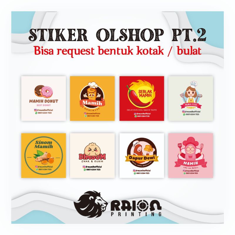 Jual Logo Stiker Seblak Piscok Kitchen Dapur Masak Dimsum Takoyaki Baju ...