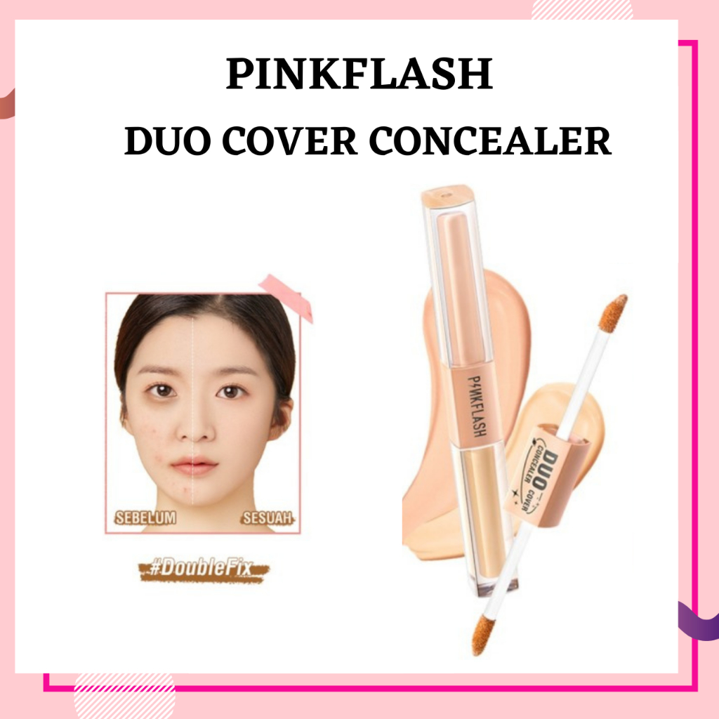 Jual Pinkflash Duo Cover Concealer Double Fix 2 In 1 Dual Shade