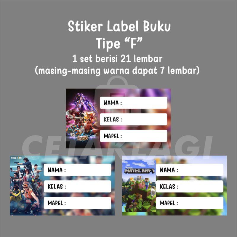 Jual Stiker Label Nama Buku | Shopee Indonesia