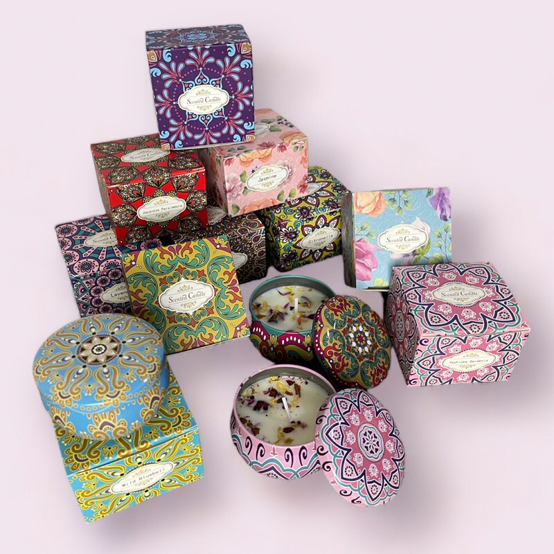 Jual GIFT BOX SCENTED SOY WAX CANDLE KOTAK SOUVENIR ISI LILIN ...
