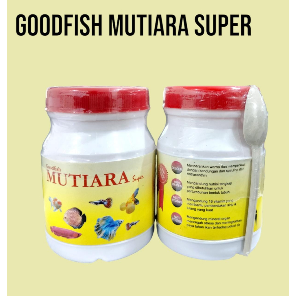 Jual GOODFISH Mutiara Tropical super 100gr Makanan Ikan cupang guppy ...