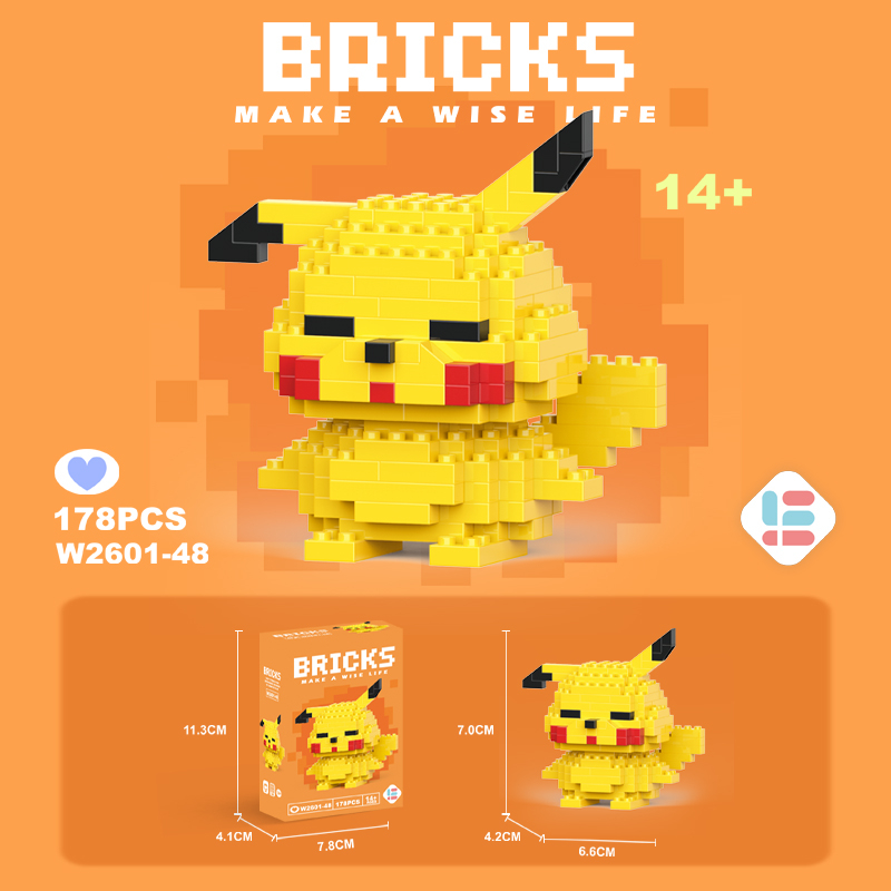 Jual Block Toys Mainan Balok Susun Disney Nano Block Bricks Mini ...