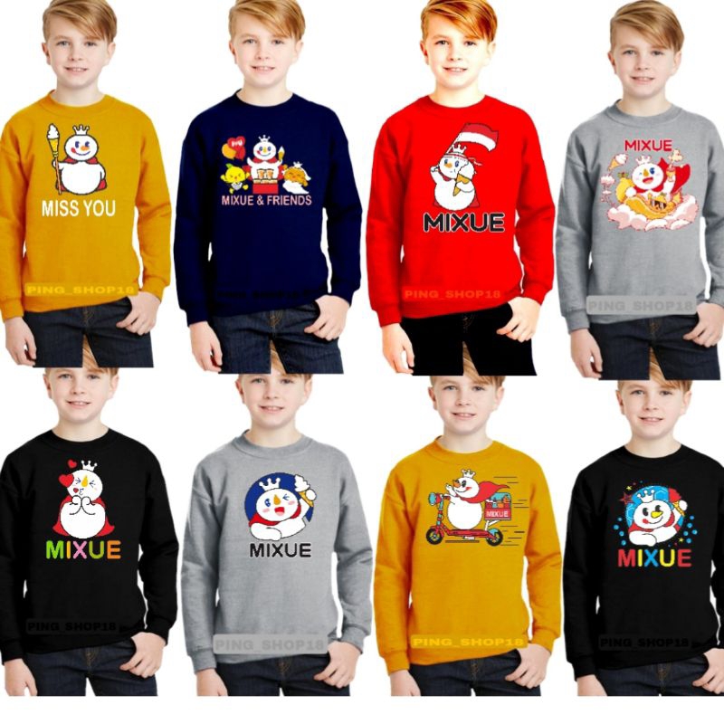 Jual Kaos Mixue Anak / Atasan Anak Lengan Panjang / Baju Kaos Atasan ... Jual Kaos Mixue Anak / Atasan Anak Lengan Panjang / Baju Kaos Atasan ...
