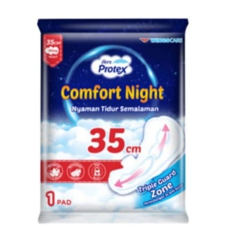 Jual Hers comfort night 35cm sachet..1 renceng = 10 sachet / 10 pcs ...