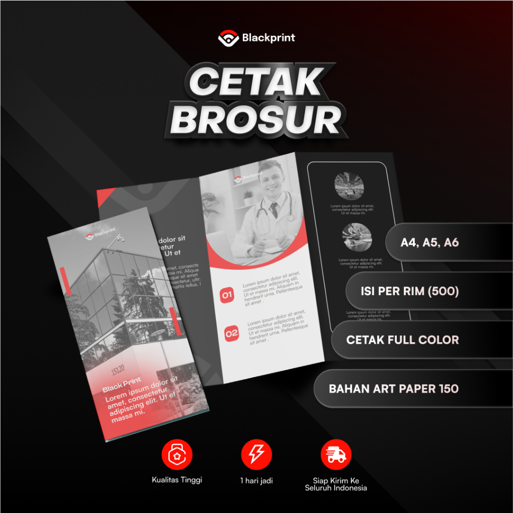 Jual Cetak Brosur A4 A5 A6/ Cetak Leaflet / Cetak Flyer Art Paper 150 gsm (Min. Pemesanan 100pcs ...