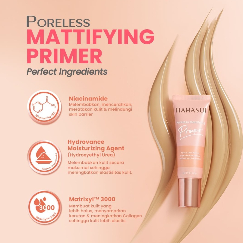 Jual MFI - HANASUI PORELESS MATTIFYING PRIMER | NETTO 20GR | PRIMER ...