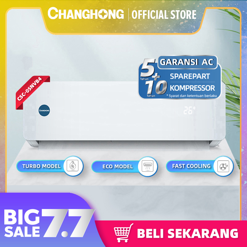 Jual CHANGHONG AC 1/2 PK STANDARD CSC-05CSD4 + PASANG DEPOK | Shopee ...