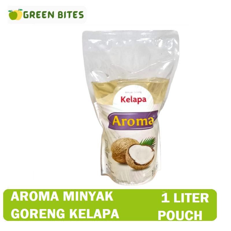 Jual AROMA Minyak Goreng Kelapa - Coconut Oil Pouch Refill 1 liter ...