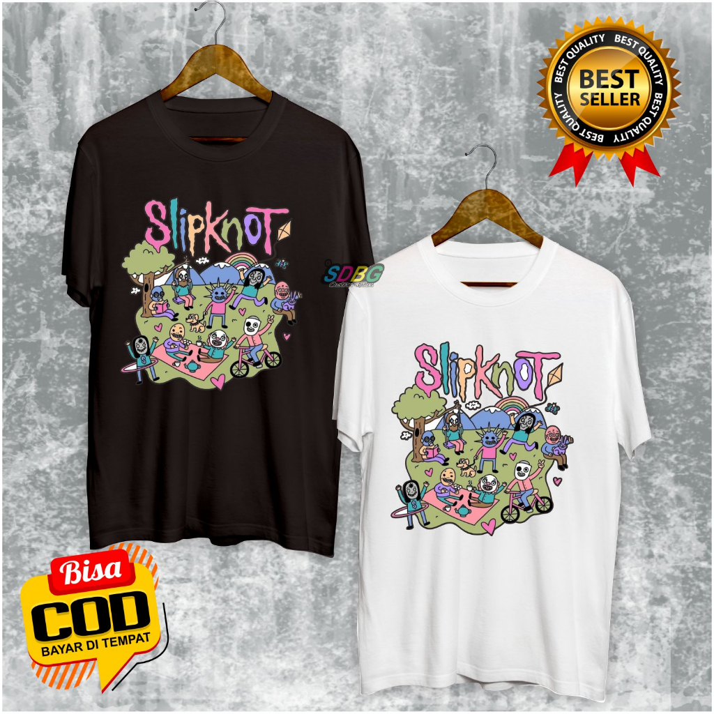 Jual kaos baju distro band rock slipknot - kaos band slipknot - kaos ...