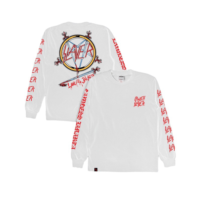Jual LAWLESS X SLAYER - Pentagram Logo Longsleeve | Shopee Indonesia