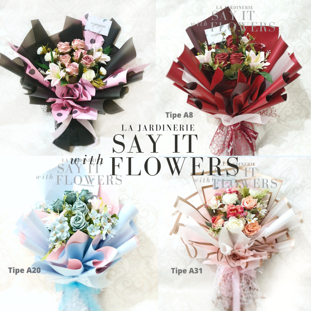 Jual Buket Bunga Palsu Artificial Bucket Bunga Wisuda Buket Bunga ...