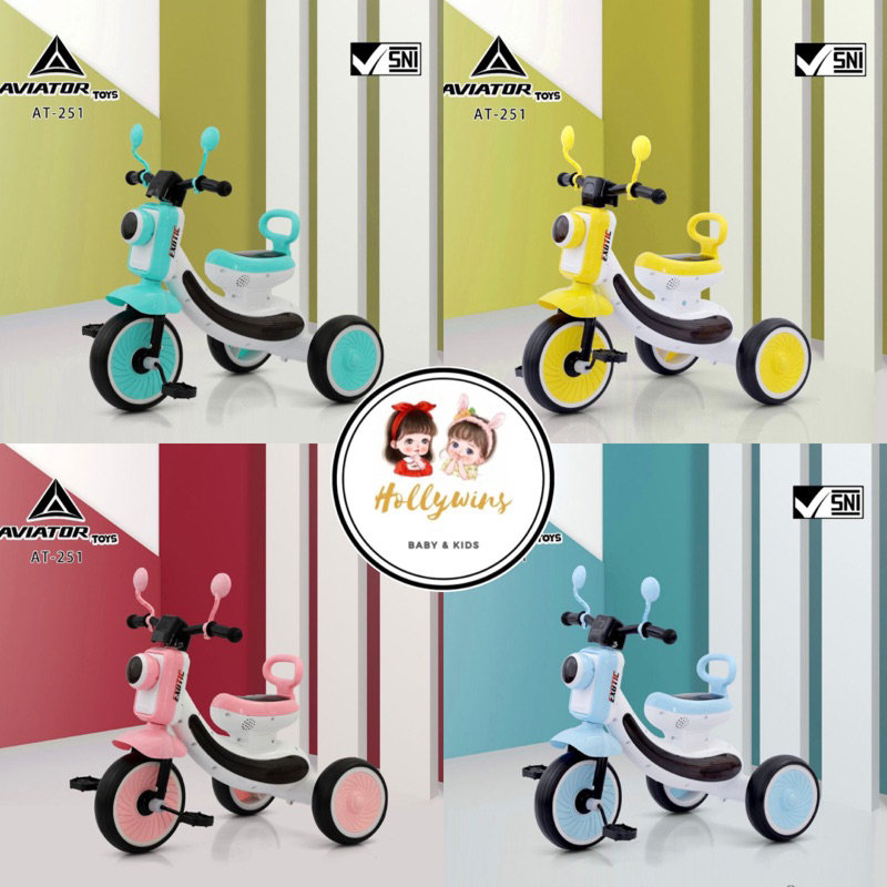 Jual SEPEDA ANAK RODA TIGA AVIATOR AT 251/AT 101/AT 104/AT 109/AT 116 ...
