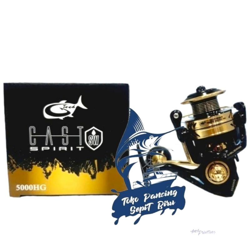 Jual REEL PANCING G TECH CAST SPIRIT SW 5000HG POWER HANDLE DRAG 18KG | Shopee Indonesia