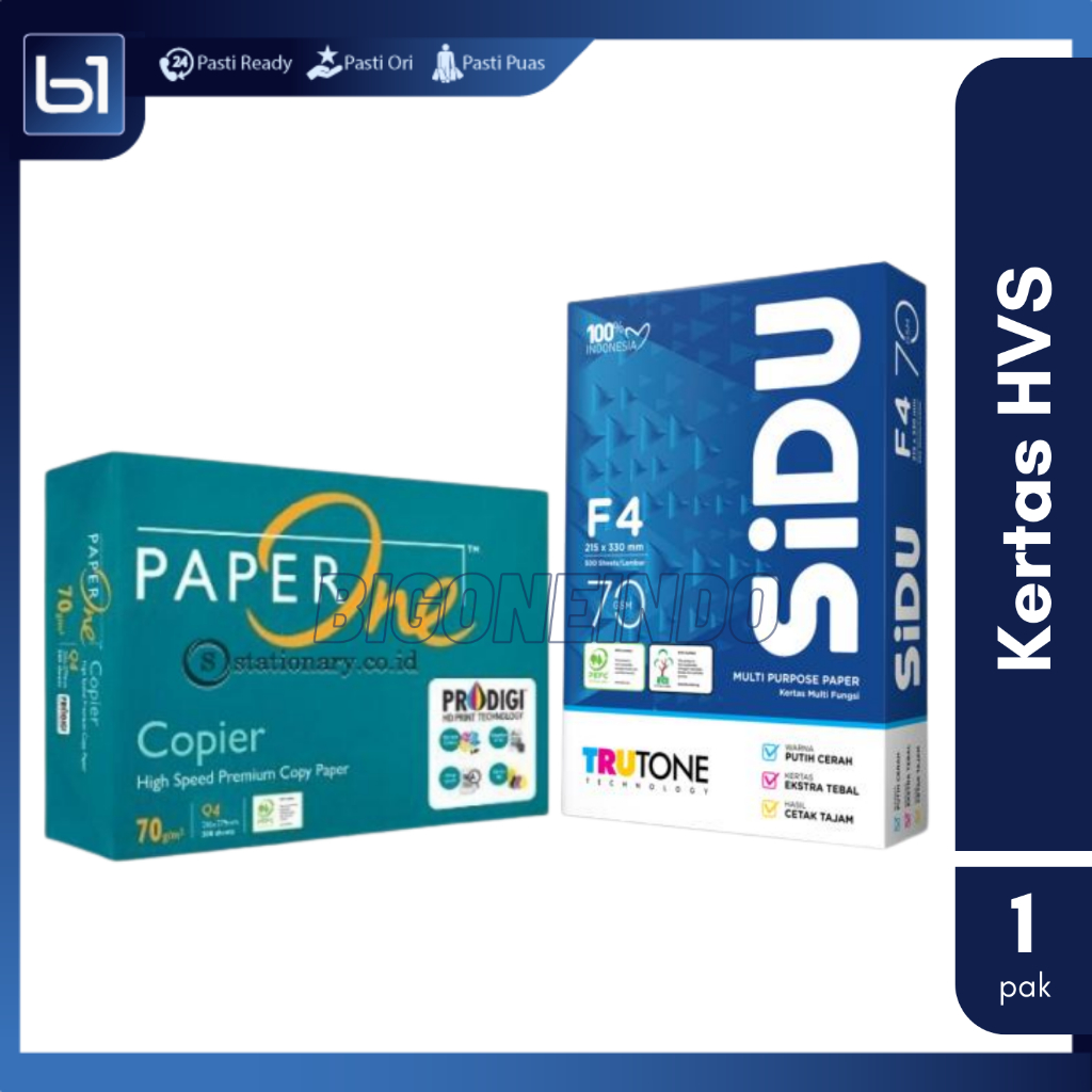 Jual Kertas HVS A4 75 gsm, Kertas Printer F4 75gr, Kertas Print ...