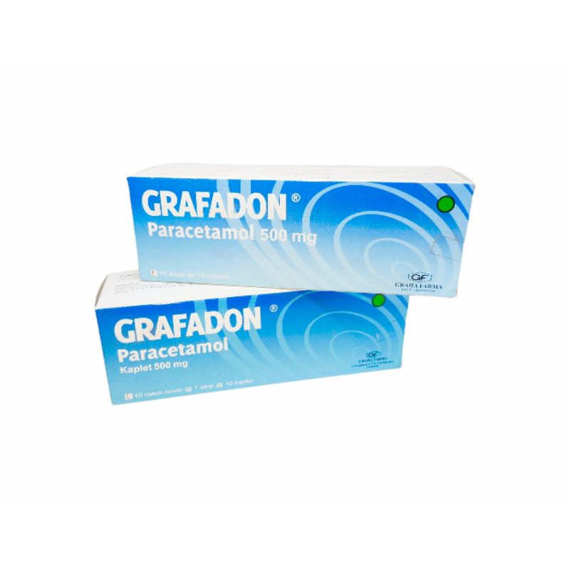 Jual Grafadon Paracetamol Kaplet 500mg Box (10strip) | Shopee Indonesia