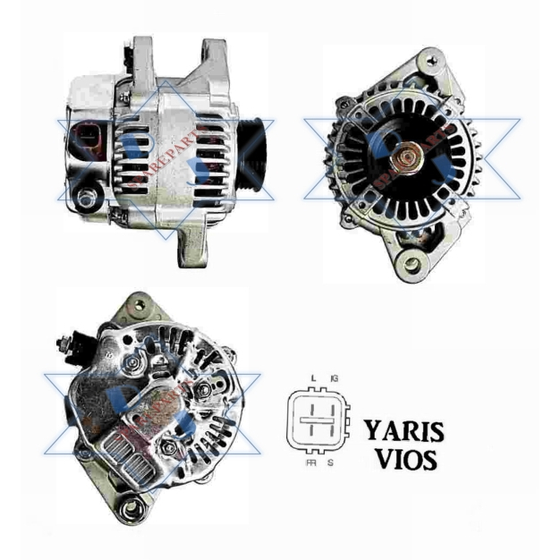 Jual DINAMO AMPERE ALTERNATOR TOYOTA VIOS YARIS 4T TH NEW | Shopee ...