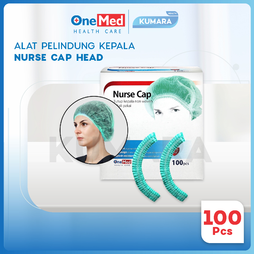 Jual ONEMED - Nurse Cap / Head Cap isi 100 Pasang | Shopee Indonesia