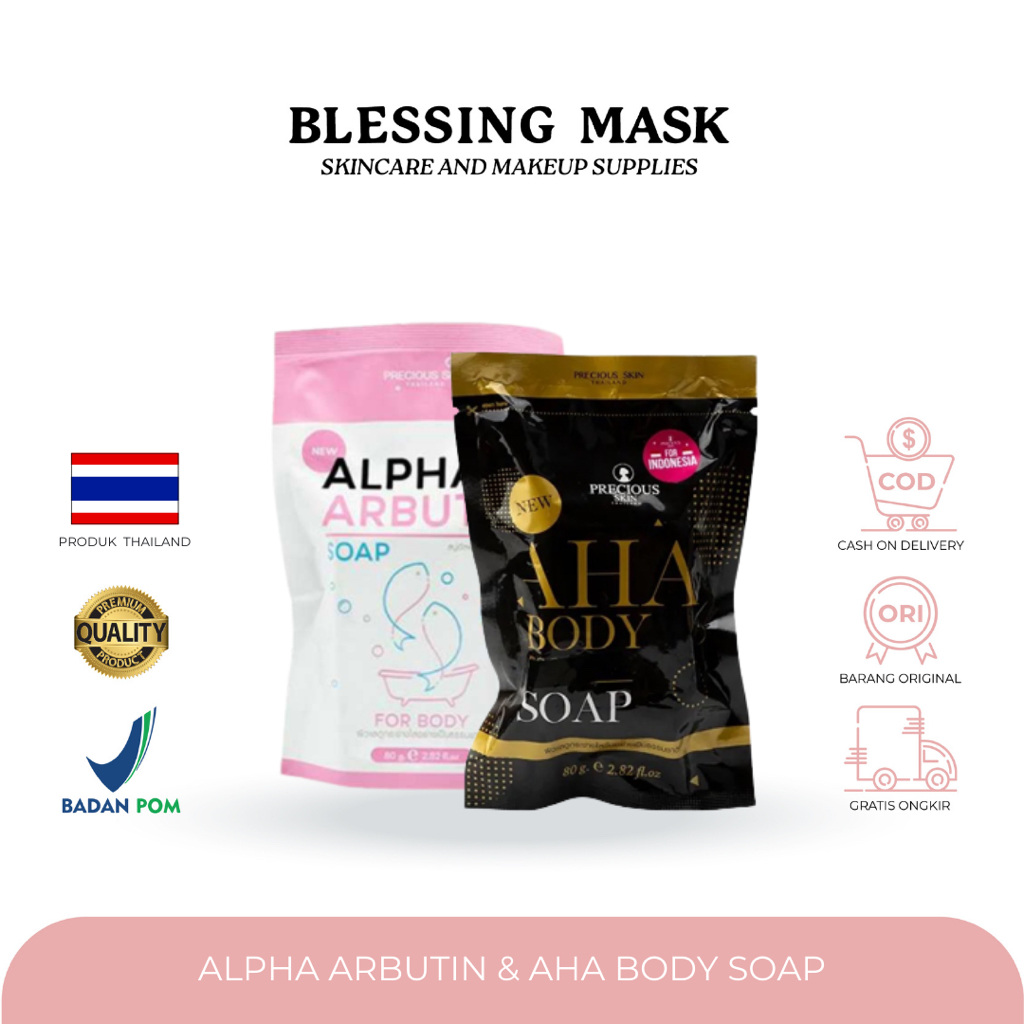Jual Alpha Arbutin 3 Plus Collagen & AHA Body Booster Whitening Soap | Sabun Pemutih Badan ...
