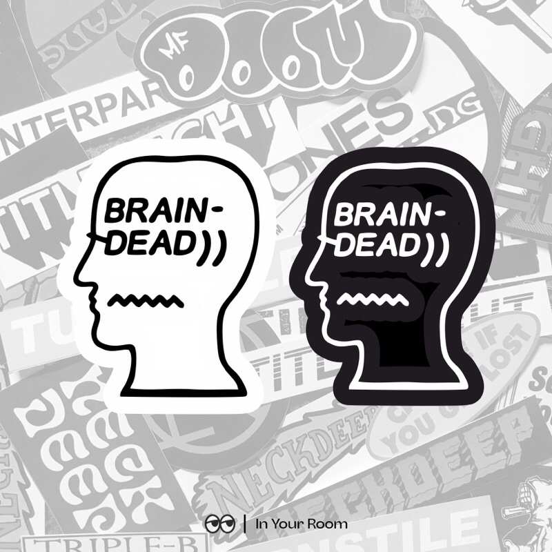 Jual STICKER BRAINDEAD | BAHAN GRAFTAC | Shopee Indonesia