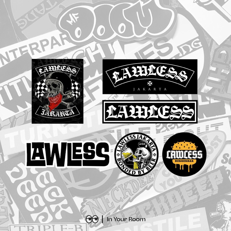 Jual STICKER LAWLESS JAKARTA | BAHAN GRAFTAC | Shopee Indonesia