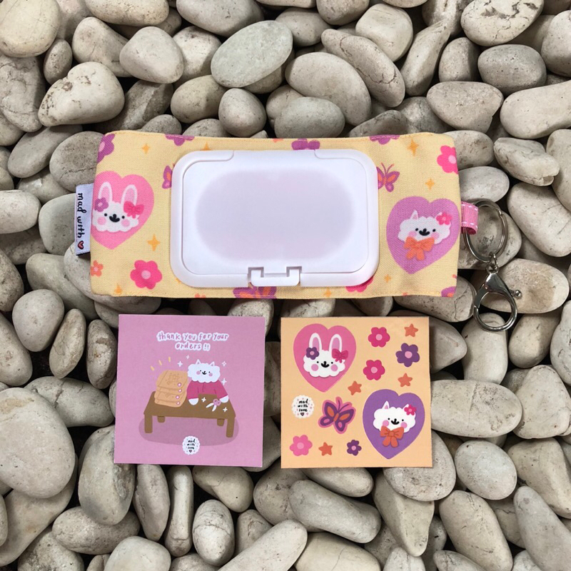 Jual Mini Tissue Pouch Madwithlove Free Cute Stickers Warna Kuning ...