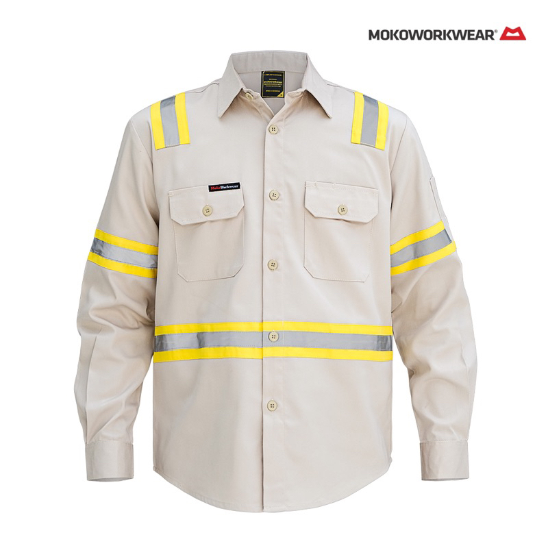 Jual MokoWorkwear - Baju Wearpack Safety Kombinasi Scotlite Cream ...