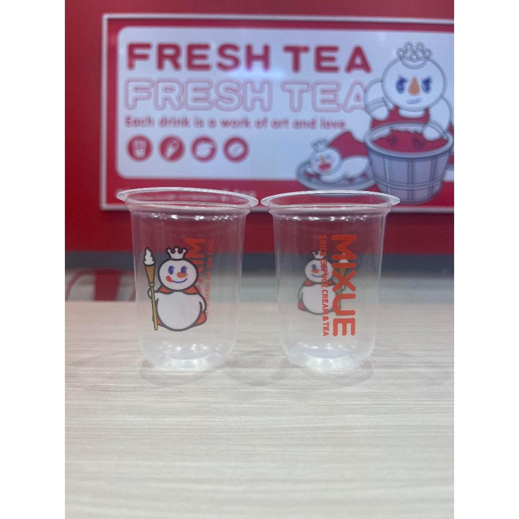 Jual Cup 400 Mixue - Gelas Plastik PP 14 oz 400ml | Shopee Indonesia