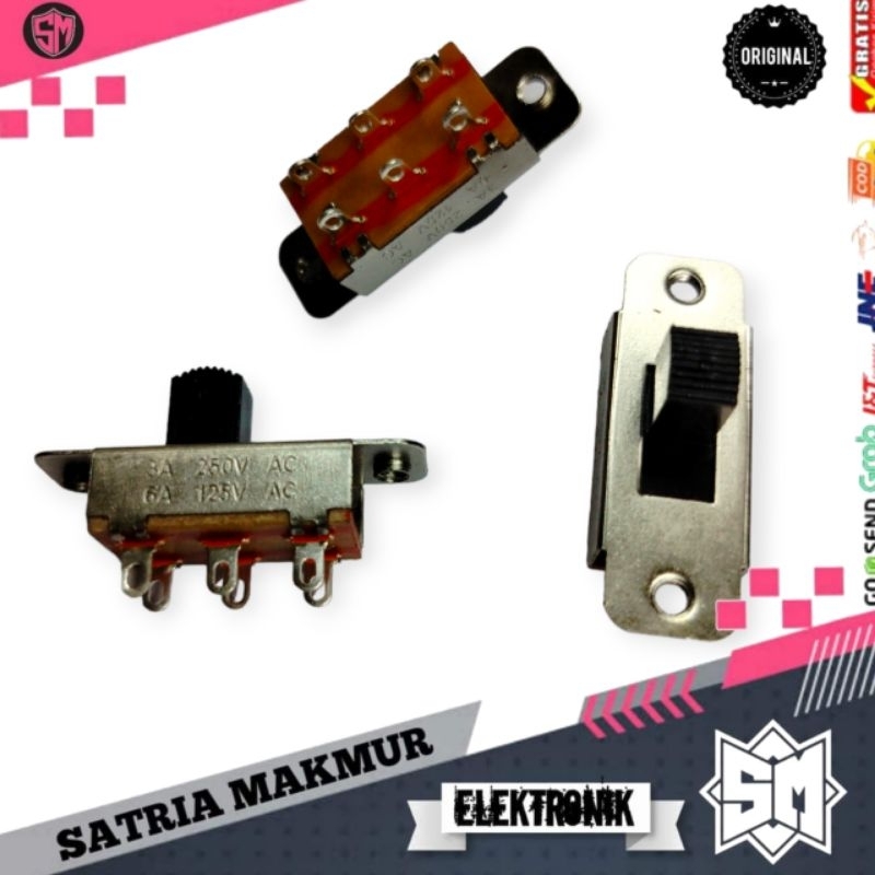 Jual Saklar Switch Geser Mini 6 pin | Shopee Indonesia
