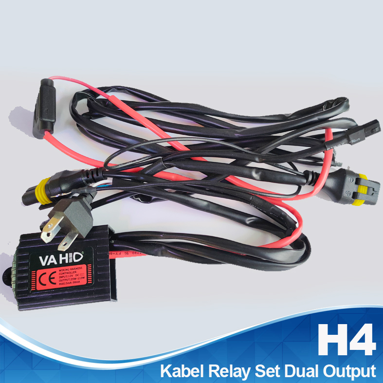 Jual Kabel Set Controller H4 Standar HID Dual Output | Relay Set Dual ...