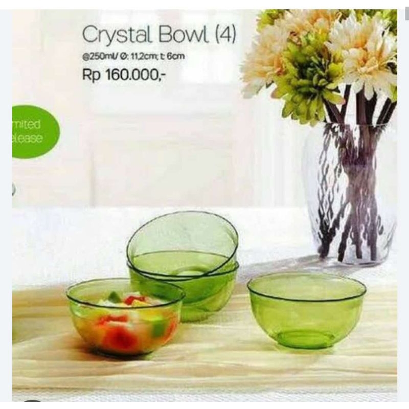 Jual crystal bowl tupperware | Shopee Indonesia