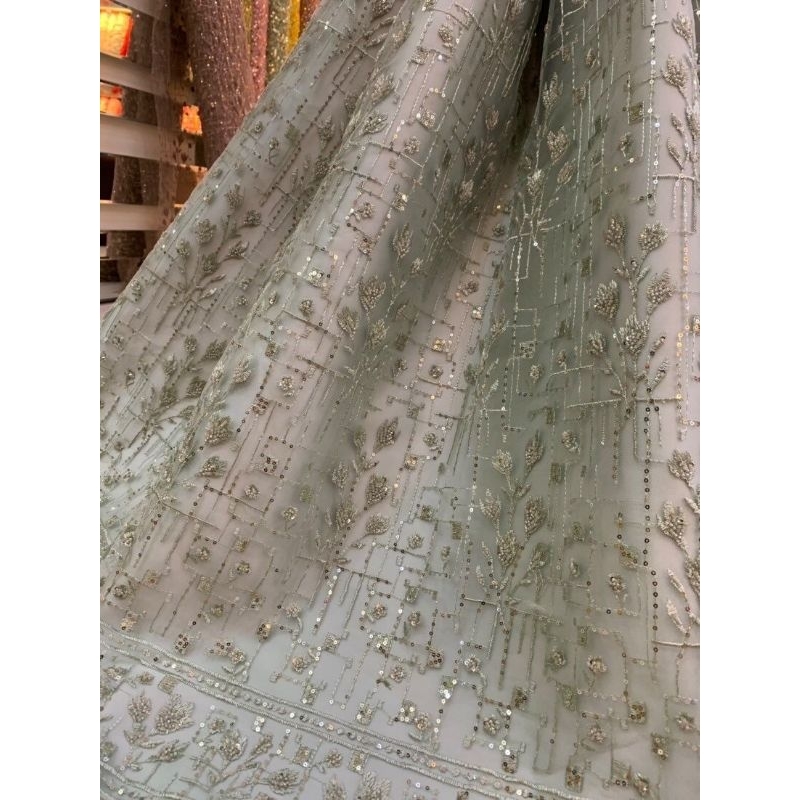 Jual |14| Tile Bordir with Squin DC (Harga per 0,5m) | Shopee Indonesia