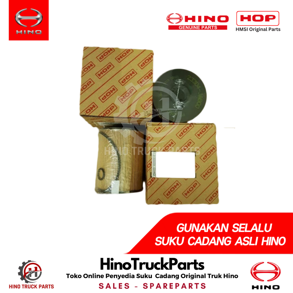 Jual Filter Solar Hino 23304-JAB00 Set Asli HOP | Shopee Indonesia