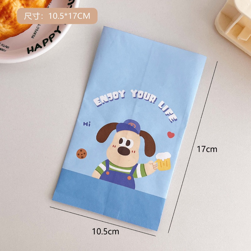 Jual Kikidoo Plastik Amplop Packing Aesthetic Cartoon Paper Bag Kertas ...
