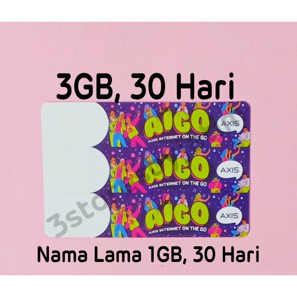 Jual Voucher Kuota Data Axis Aigo 3GB, 30 Hari | Shopee Indonesia