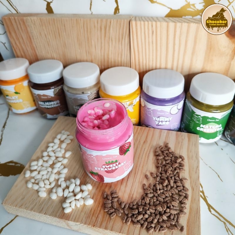 Jual CRUNCHY CHOCO JAR RICE CRISPY SWEET STRAWBERRY | COKLAT LUMER ...