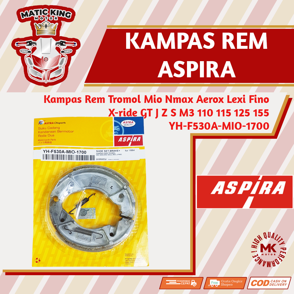 Jual Kampas rem dispad discpad depan belakang Yamaha Mio Nmax Aerox Lexi Fino X ride Xeon Nouvo ...