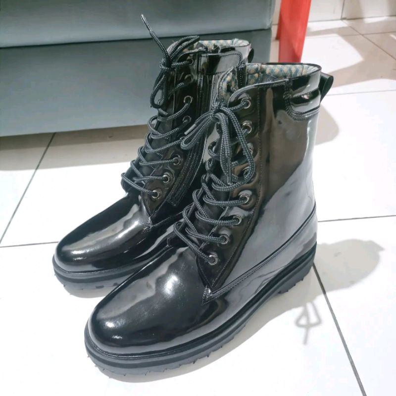 Jual Sepatu pdh mingguan PDLT tapak karet tumit | Shopee Indonesia
