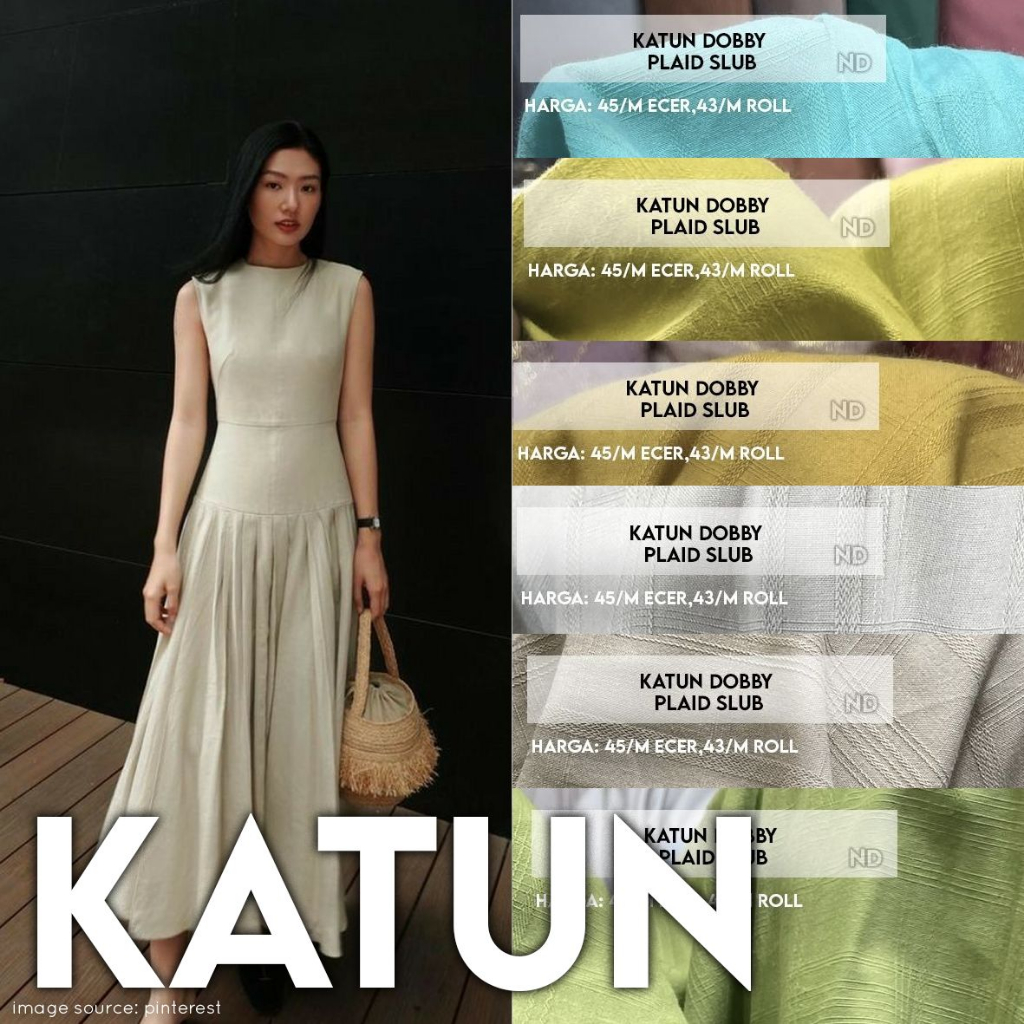 Jual Katun Dobby Plaid Slub | Shopee Indonesia