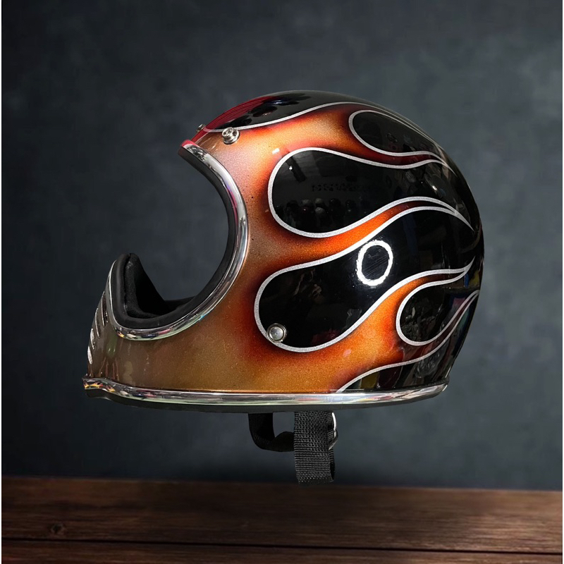 Jual Helmet Custom Moto 3 Patina Flame - Helmet Custom | Shopee Indonesia