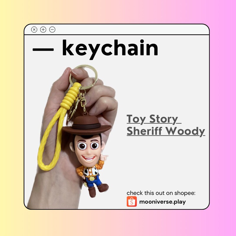 Jual Gantungan Kunci Key Chain Motor Mobil Tas Disney Toy Story Woody ...