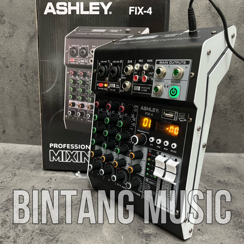 Jual Mixer Murah Ashley Fix4 original 4 channel ashley fix 4 | Shopee ...