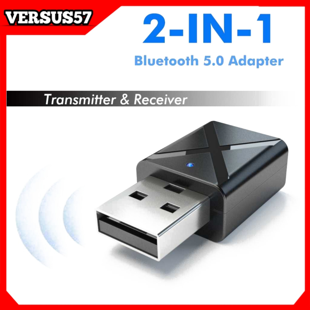Jual USB Audio Bluetooth 5.0 Transmitter & Receiver 2 in 1 USB Dongle ...