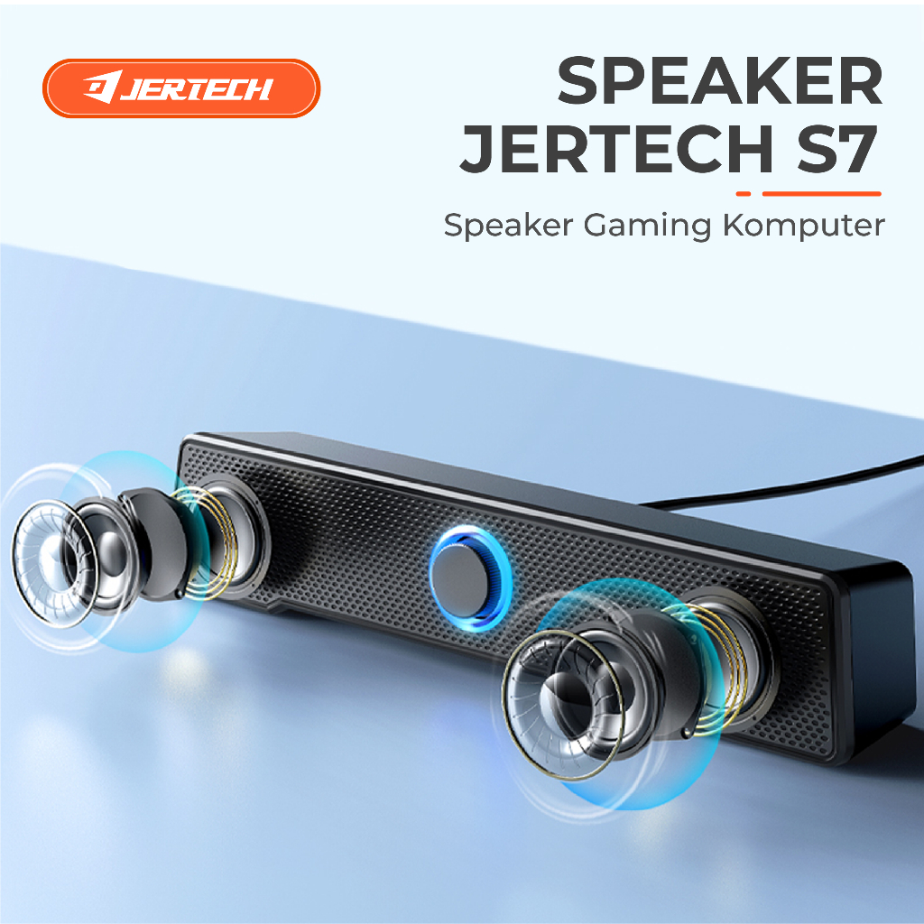 Jual JERTECH Speaker Soundbar S7 Komputer Subwoofer Dual Speaker ...