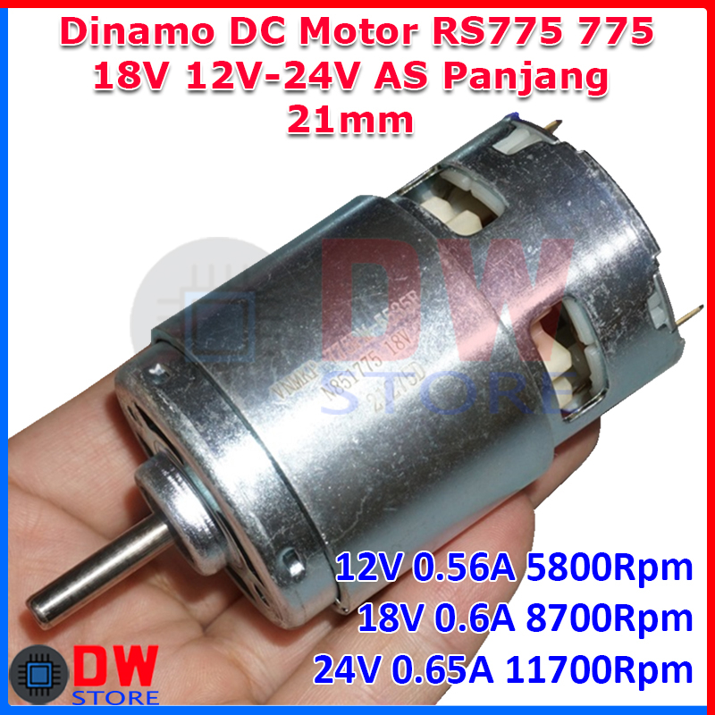 Jual Dinamo DC Motor RS-775 775 18V 12V - 24V Medium Speed High Torque | Shopee Indonesia