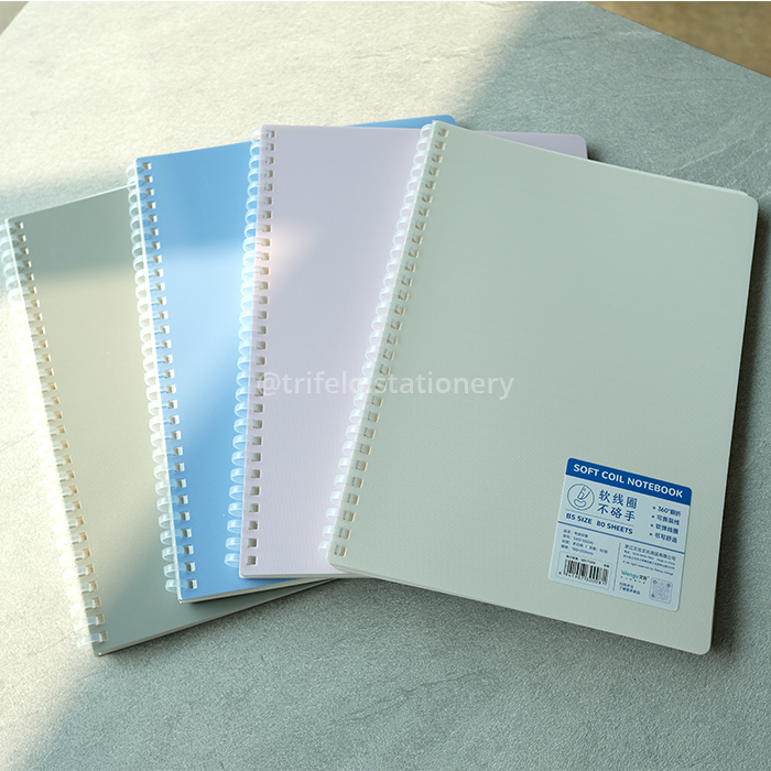 Jual Notebook Spiral A5 B5 Bergaris Soft Ring Pastel Color (SXQ-002 ...