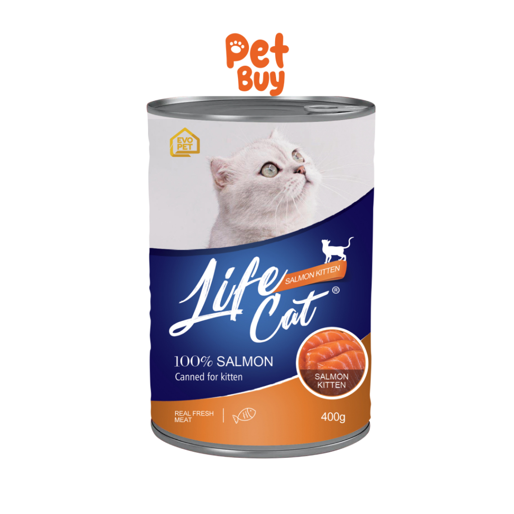 Jual Life Cat Can Kaleng Salmon Kitten 400 gr | Shopee Indonesia